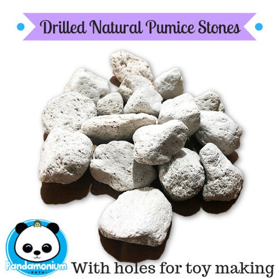 DRILLED Natural Pumice Stones With DRILLED Holes for Toys | Etsy