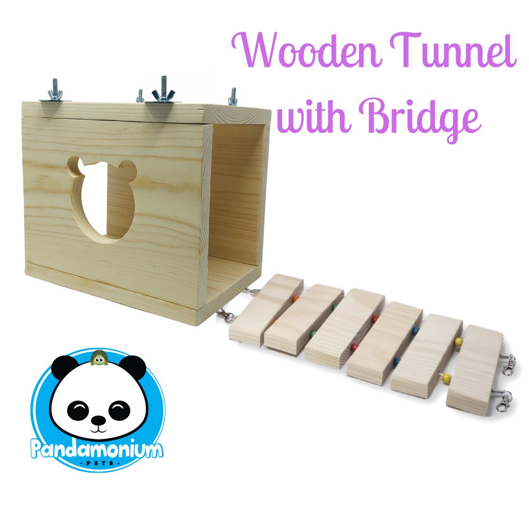 Wooden Tunnel With Bridge - Etsy