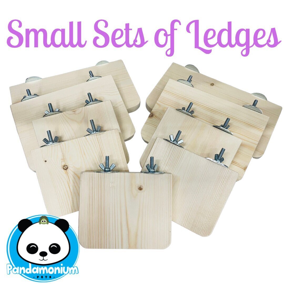 Small Sets of Ledges- Sets of 2, 3, 4 and 5- Chinchilla Ledges, Rat ...