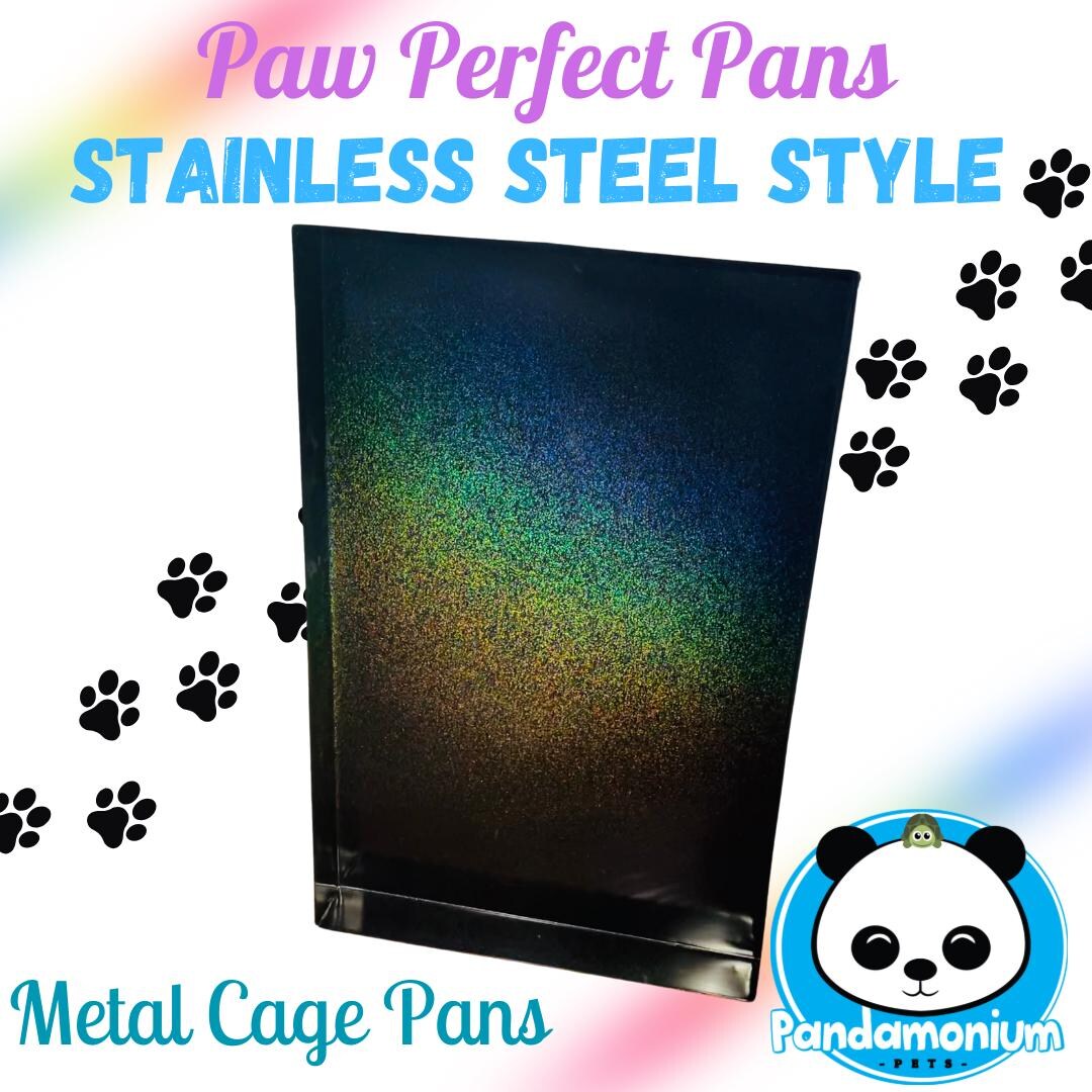 Stainless Steel Paw Perfect Pans-metal Cage Pans - Etsy