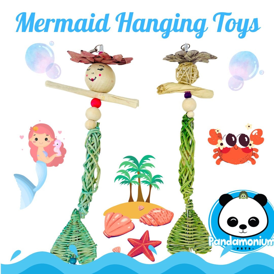 Mermaid Toys-great for Chinchillas, Rabbits, Degus, Rats, Hamsters ...
