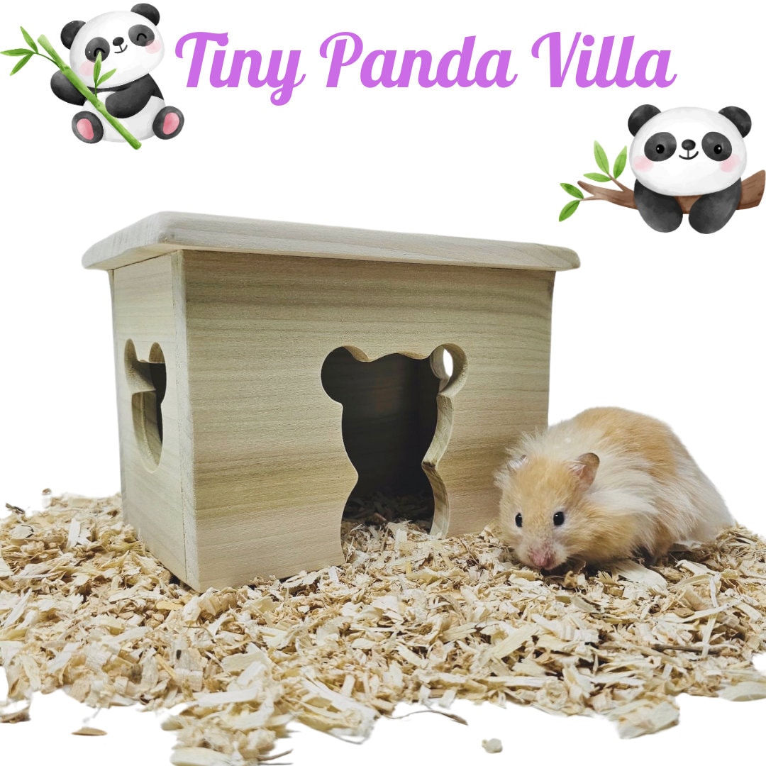 Tiny Panda Villa-small Cottage for Hamsters, Mice and Gerbils! - Etsy