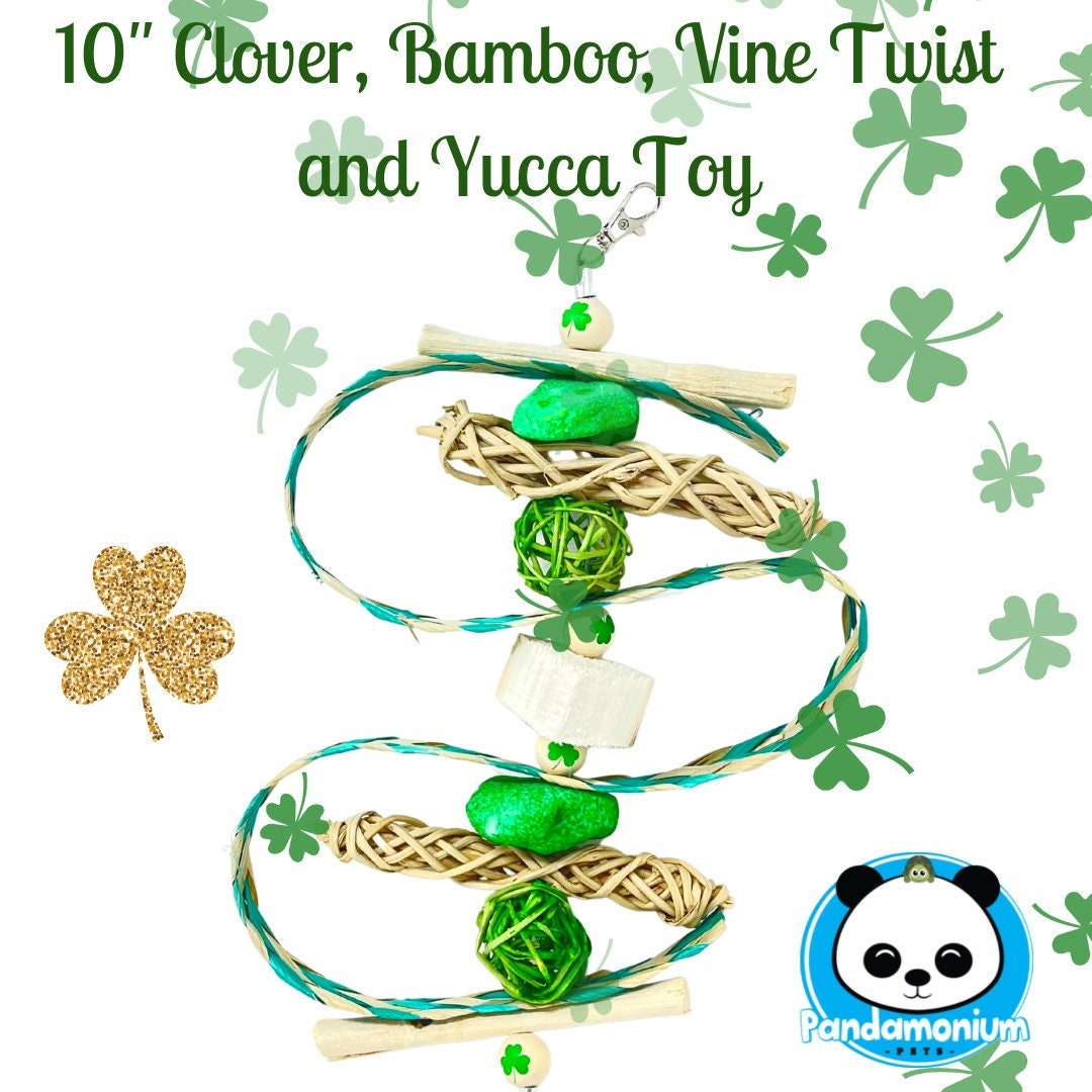10" Clover, Bamboo, Vine Twist, Yucca, Pumice, Willow Balls and Palm ...
