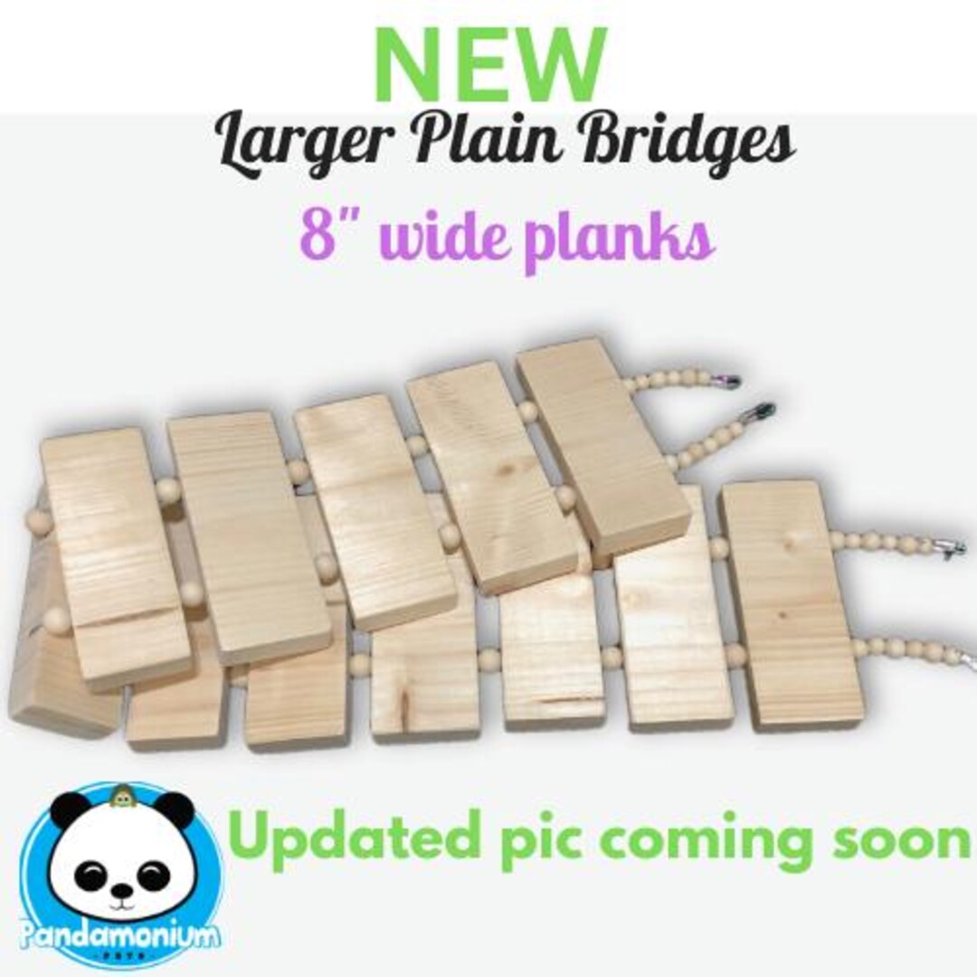 NEW Wider Plain Wooden Bridges-8" Wide Planks - Etsy