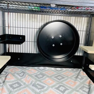 Metal Wheels and Cage Guard Bundles- Ledges, Poop Guards for Ferret ...