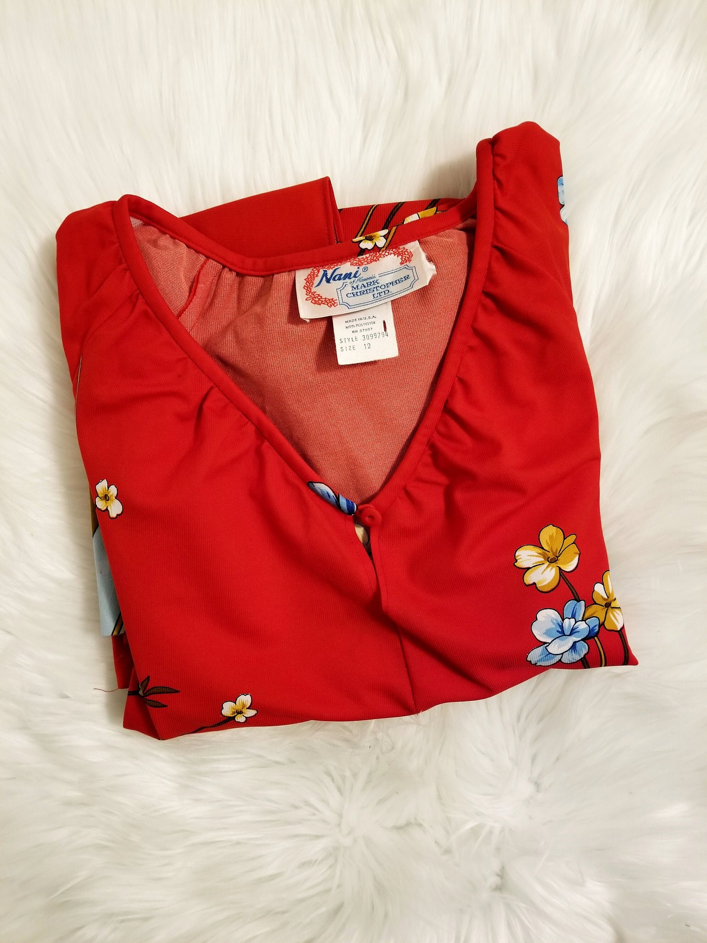 Authentic Vintage Designer 60s Mark Christopher Nani of Hawaii | Etsy