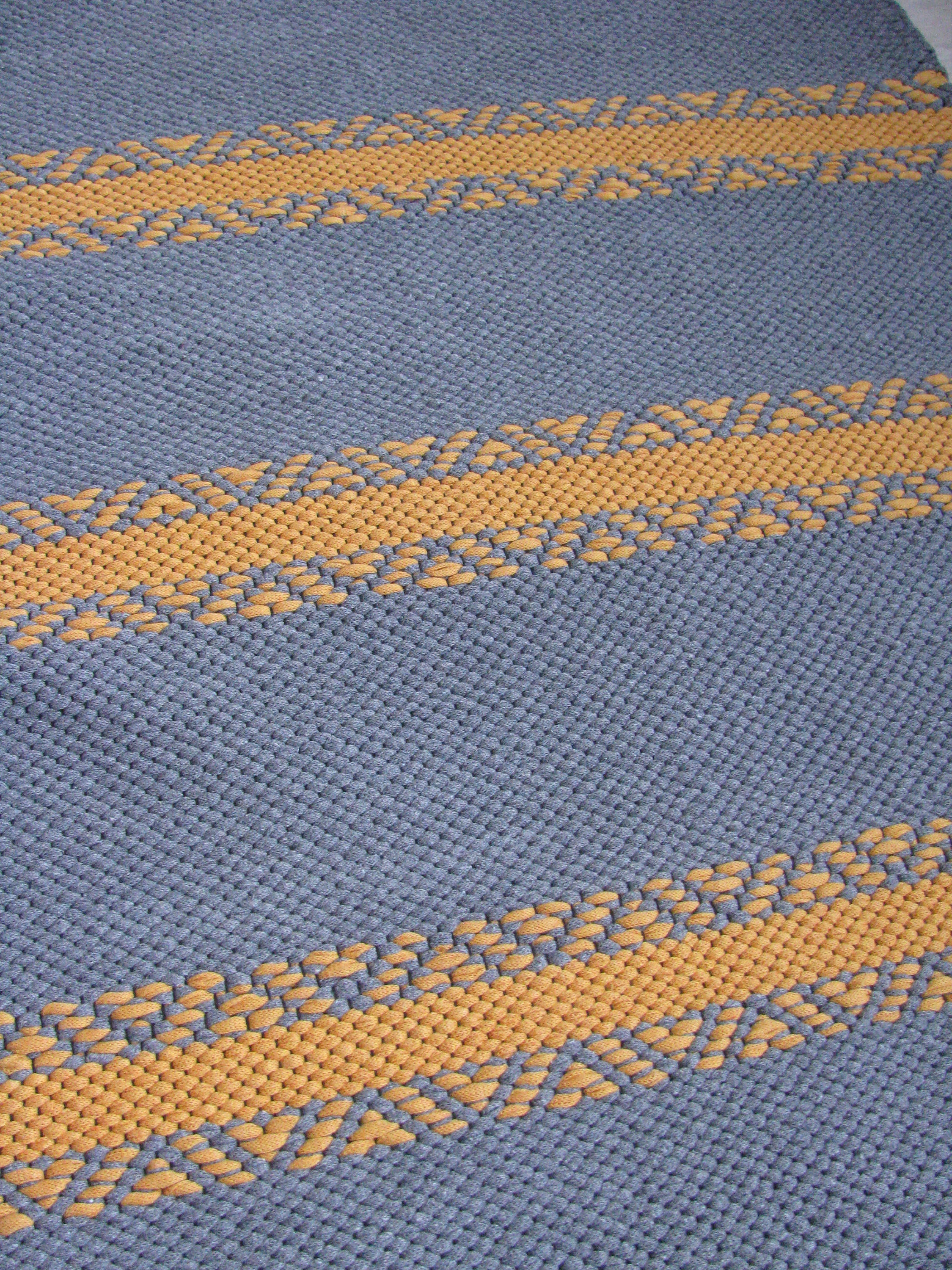 Floor Runner Rag Rug. Handmade Cotton Rug Woven on the Loom | Etsy