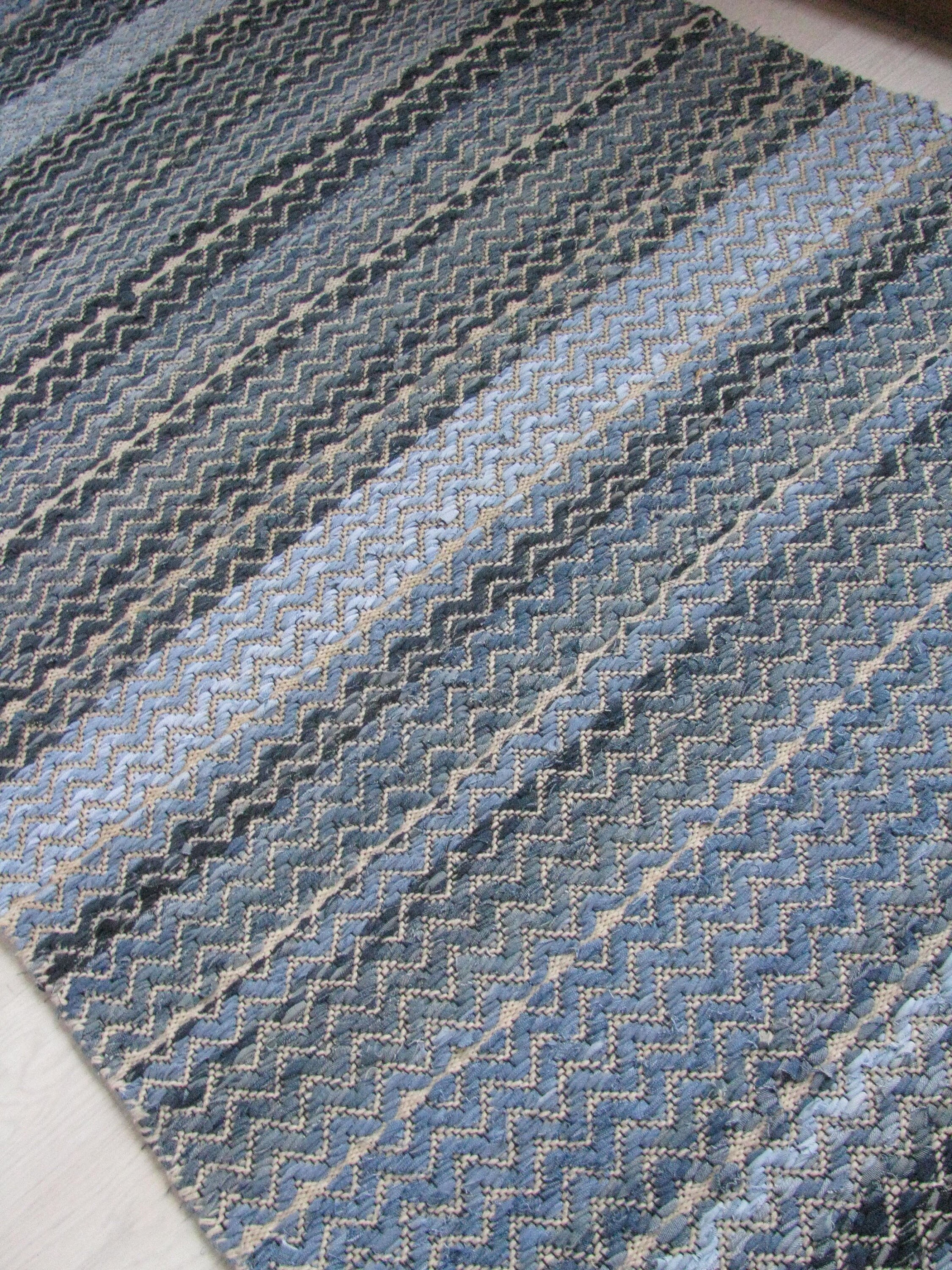 Denim Blue Rug Runner. Kitchen Nursery Scandinavian Modern - Etsy