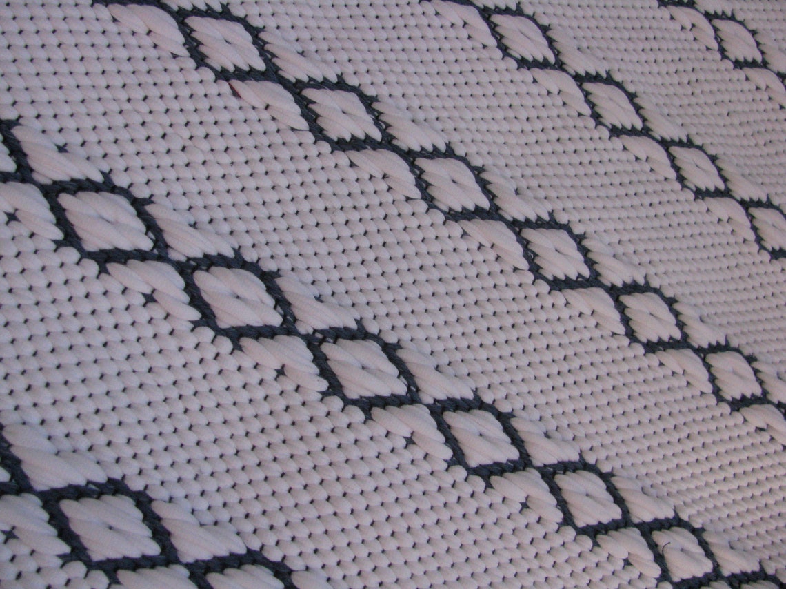 White Floor Runner Rag Rug. Handmade Cotton Rug Woven on the | Etsy