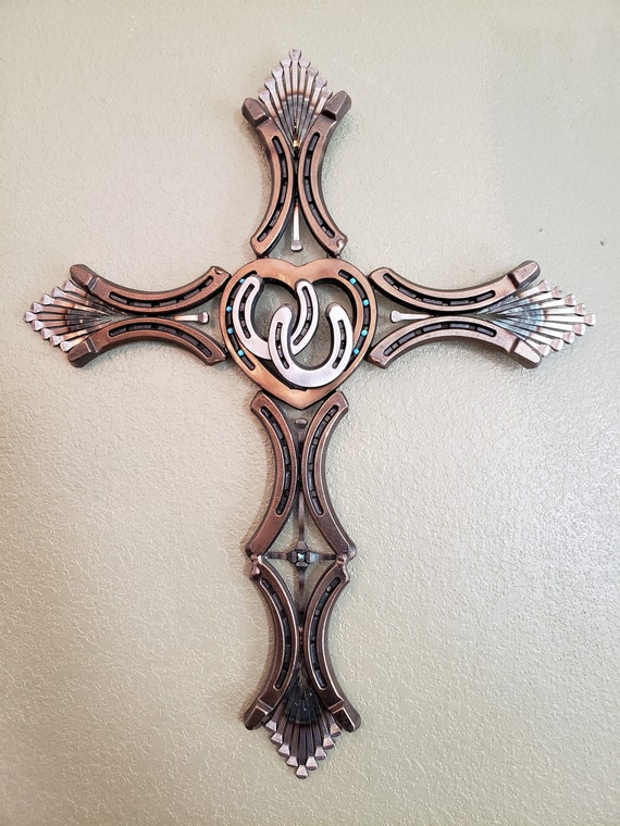 Horseshoe Cross | Etsy