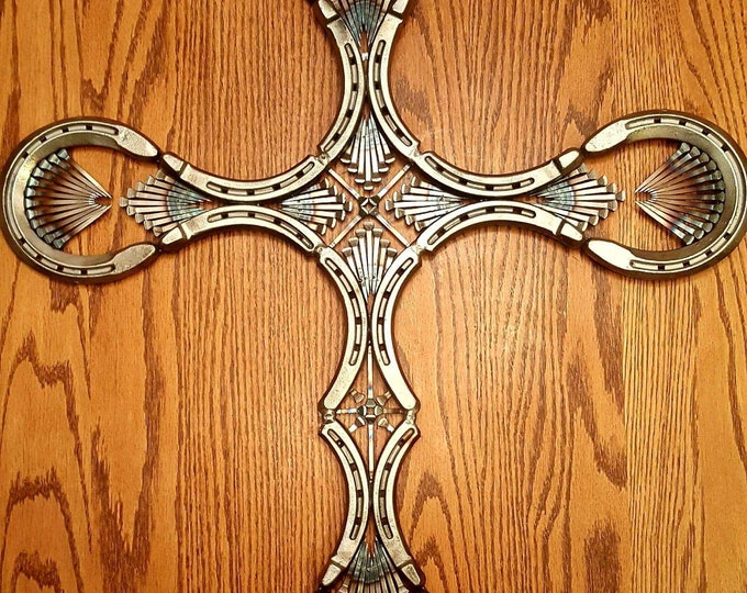 Horseshoe Cross - Etsy