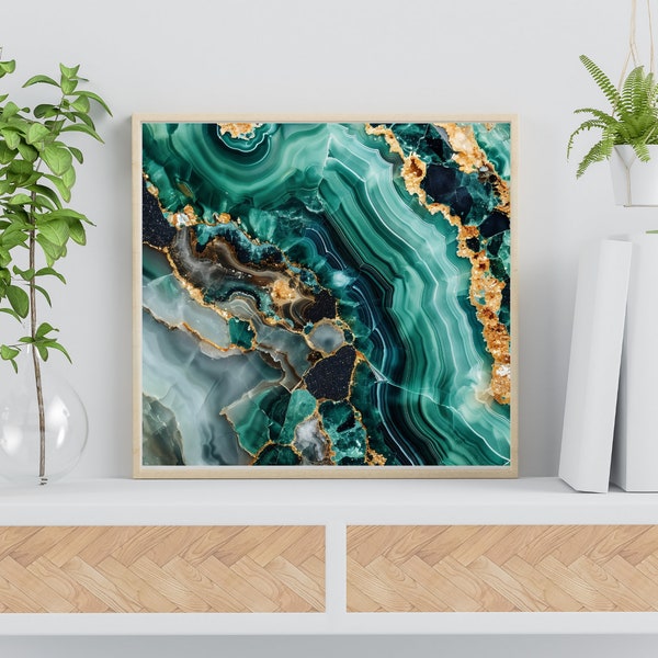 Green Geode - Etsy