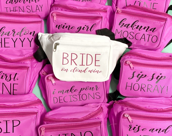 Fanny Pack Bachelorette Wine Bachelorette Fanny Packs Wine Theme Fanny ...