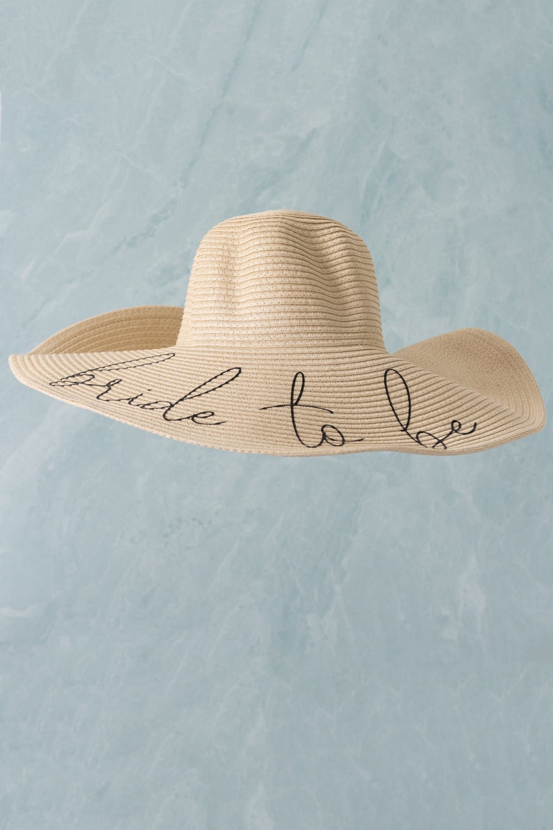 Personalized Honeymoon Floppy Beach Hat - Personalized Beach Hat ...