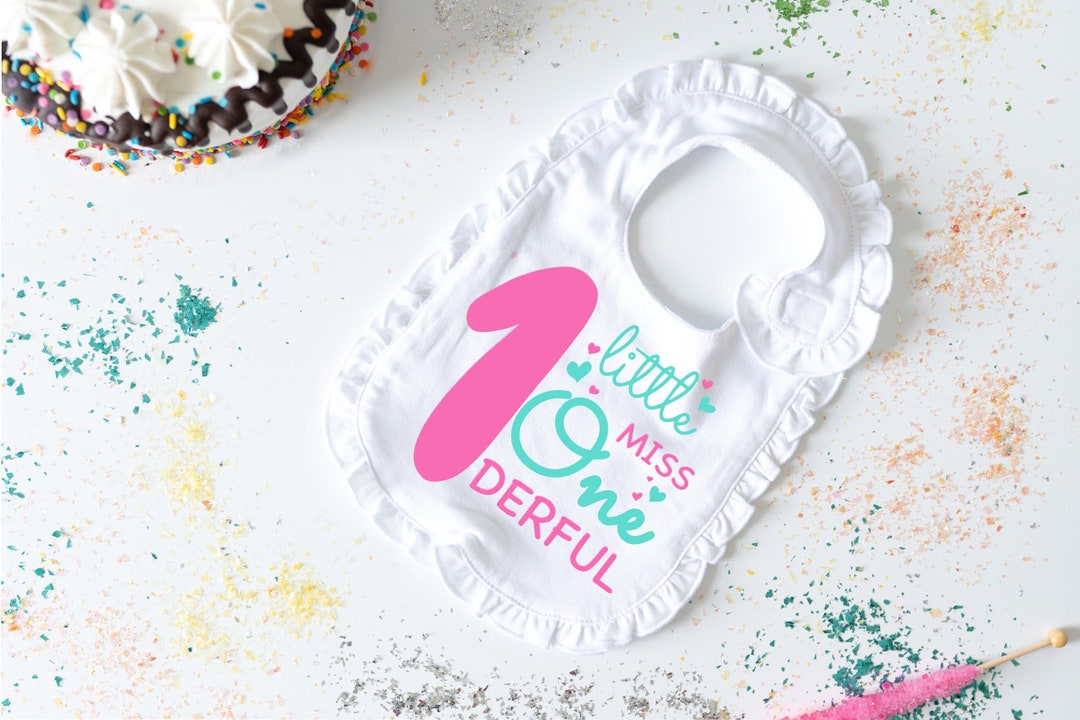 Little Miss One Derful First Birthday Bib Onederful Themed Birthday ...