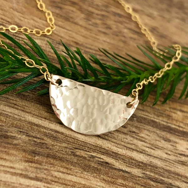 Half Circle Necklace - Etsy