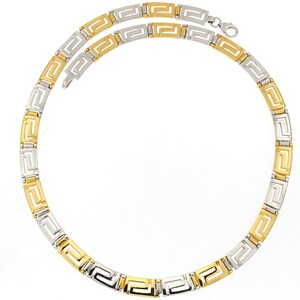 Collier grec méandre collier doré clé grecque bijoux grecs - Etsy France