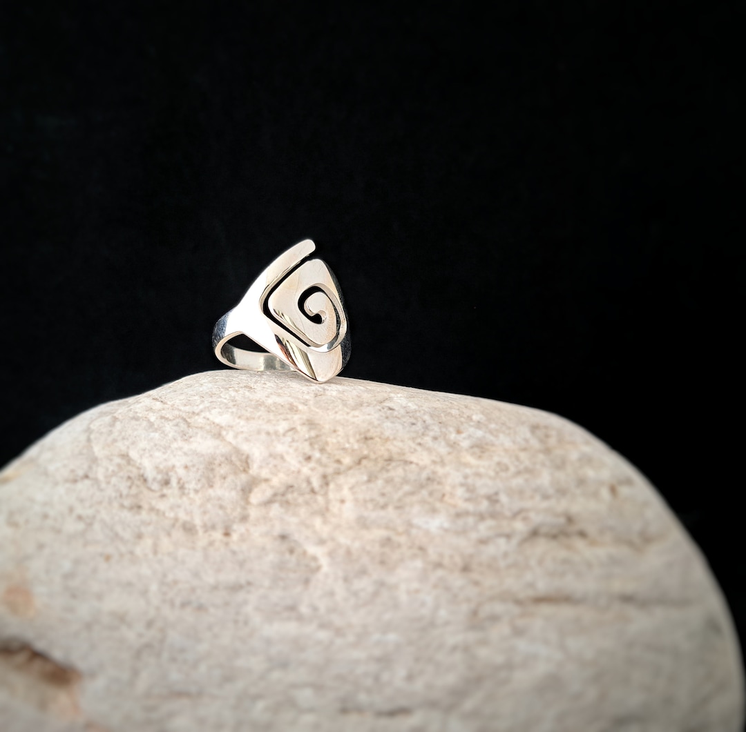 Greek Spiral Ring, Sterling Silver 925 Spiral Greek Jewelry, Bijoux ...