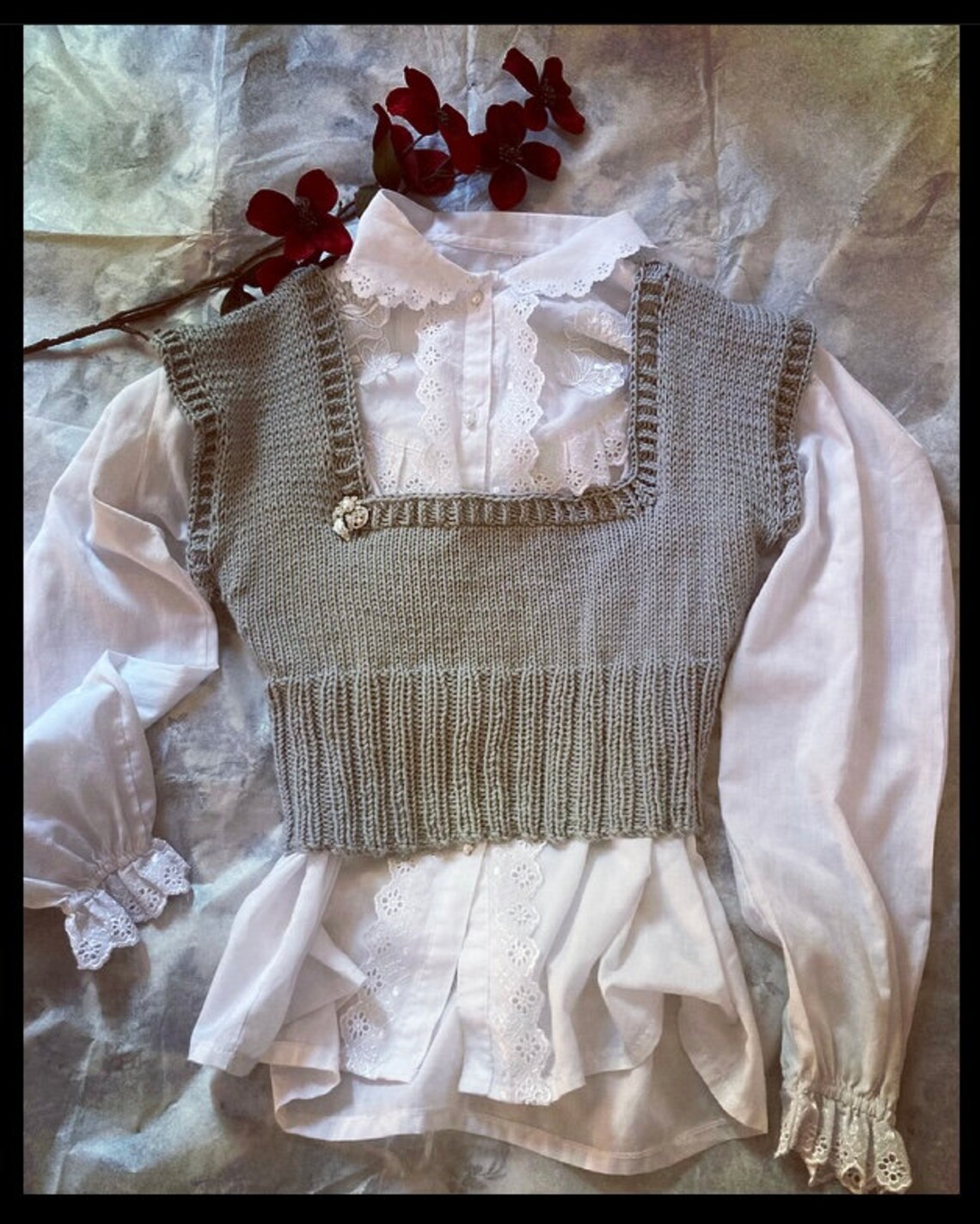 The Tudor Tank Knitting Pattern | Etsy