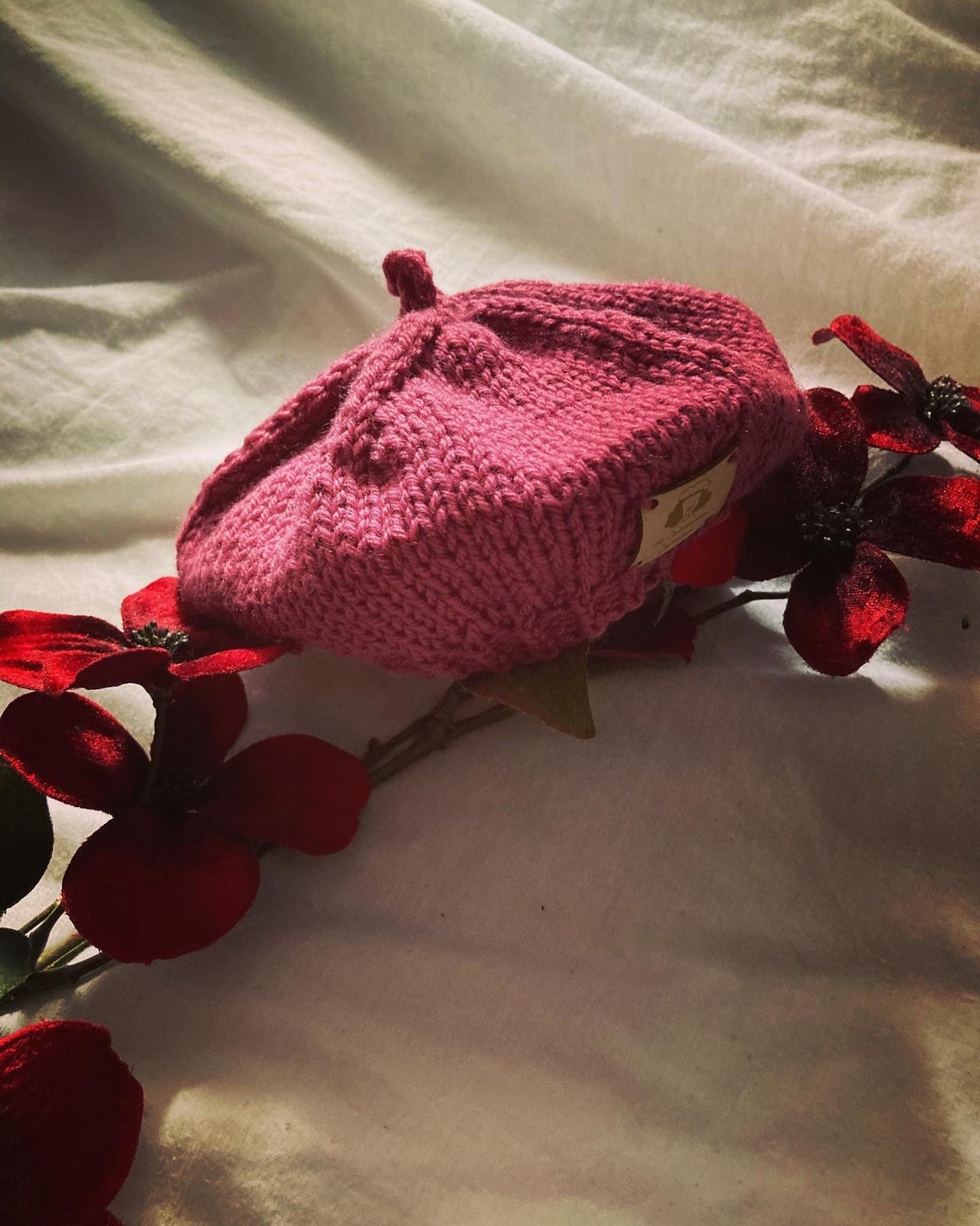 The Raspberry Baby Beret - Etsy UK