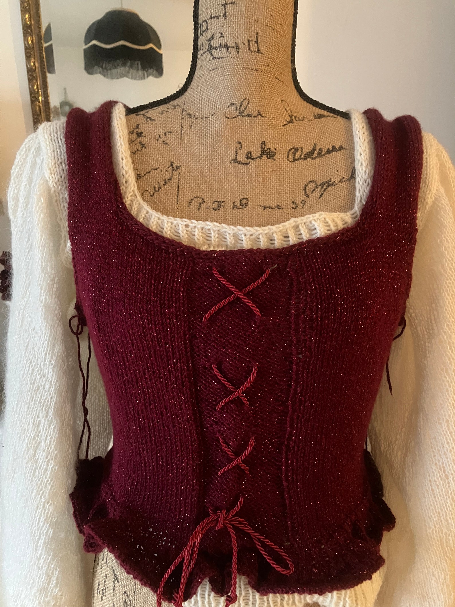 The Renaissance Bodice Knitting Pattern - Etsy