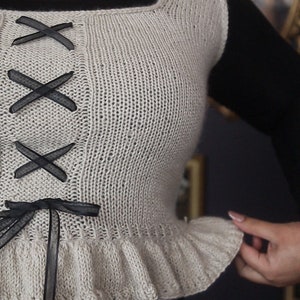 The Renaissance Bodice Knitting Pattern - Etsy