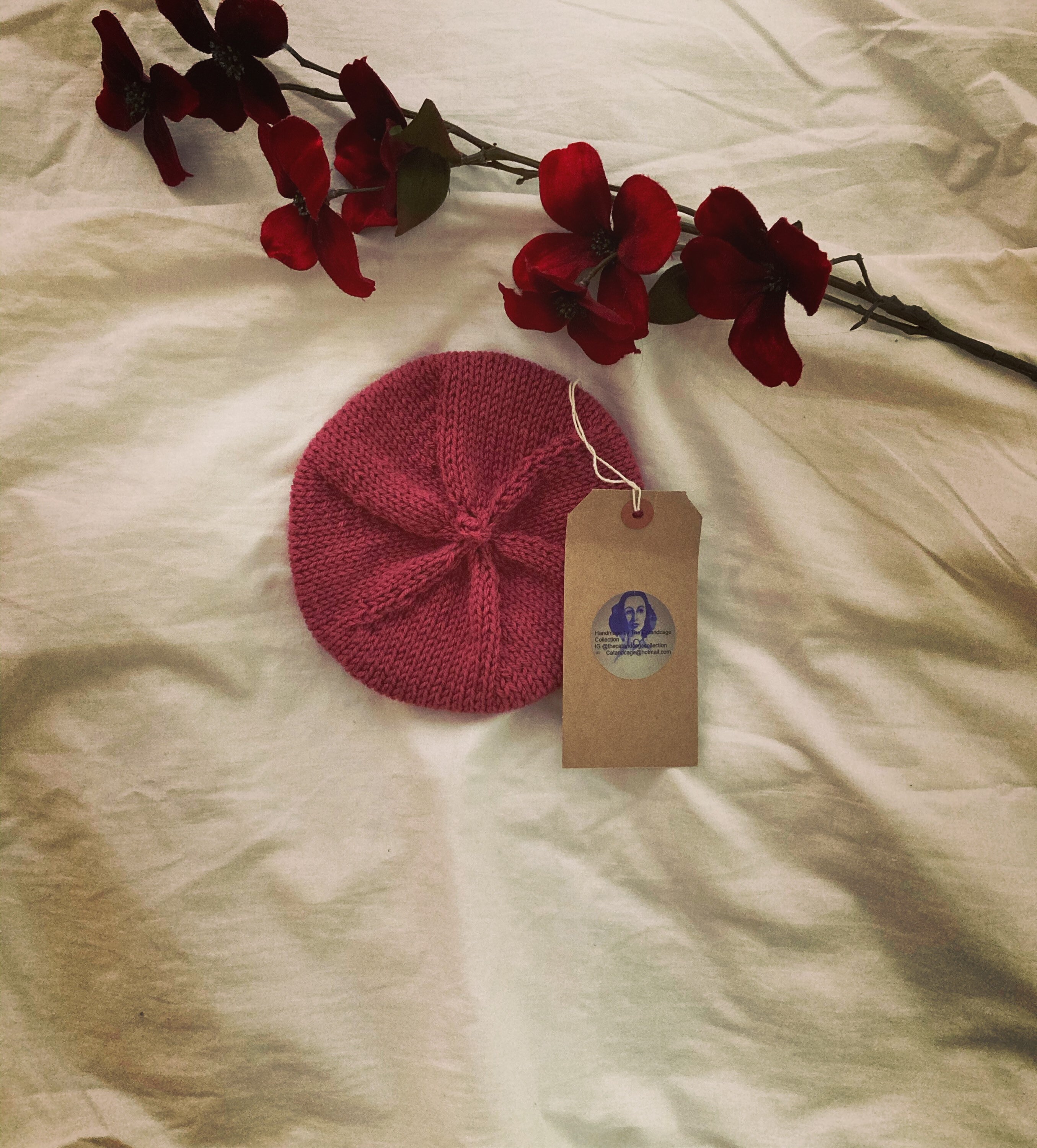 The Raspberry Baby Beret - Etsy UK