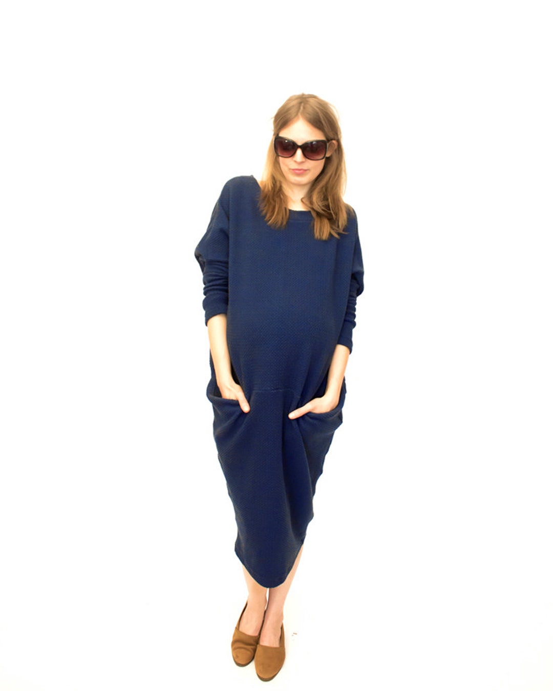 Maxi Dress Pattern, Long Dress, Relaxed Fit, Maternity Sewing Pattern ...