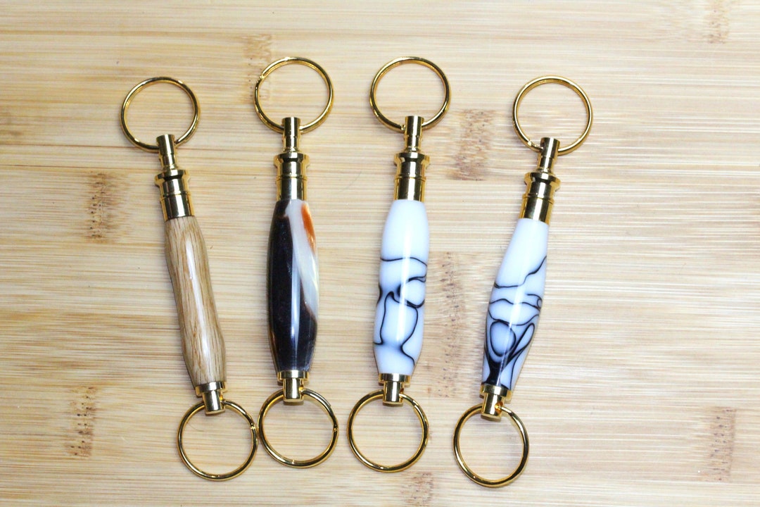 Deluxe Dual Keyring With Detachable Ring in a Selection of Materials ...