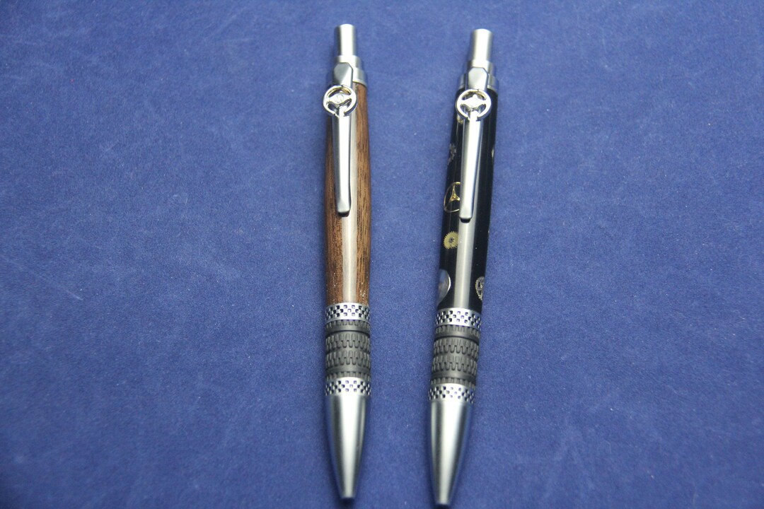Race Car Click Style Ballpoint Pens With India Rosewood or Acrylic and ...