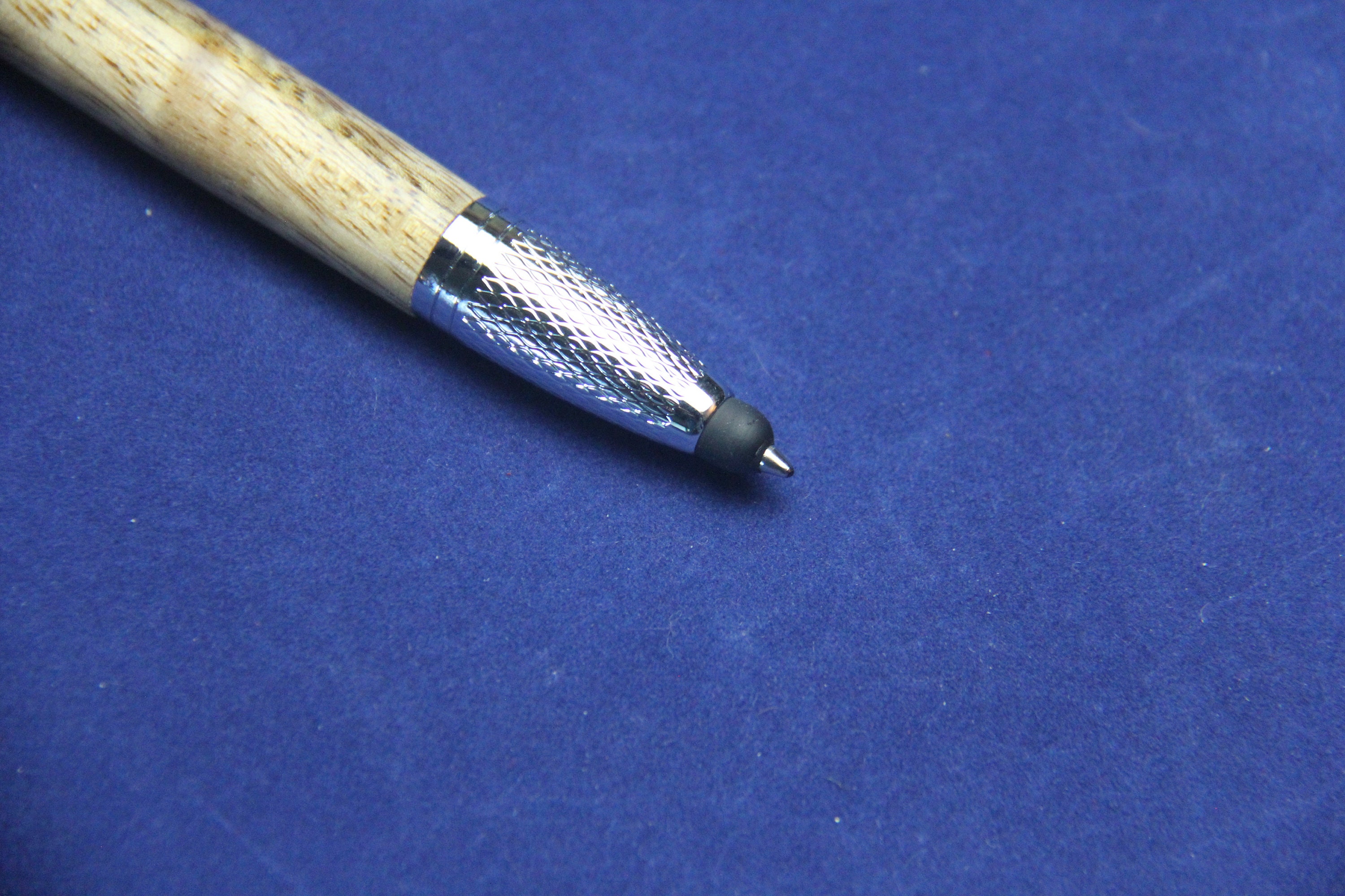 Calypso Click Style Chrome Pen and Stylus with Mango wood | Etsy