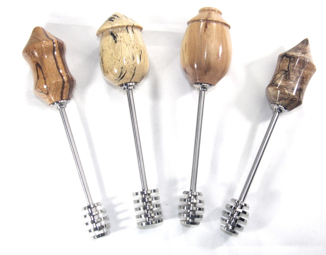 Stainless Steel Honey Dipper With Various Wood Handles - Etsy