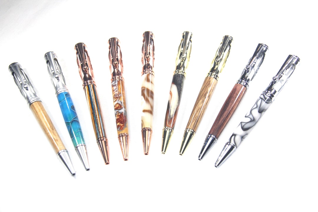 Hourglass Twist Pen in Various Finishes and Materials - Etsy