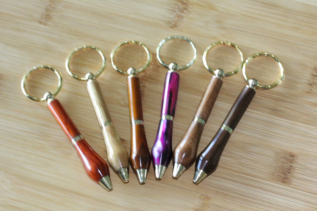 Keyring Twist Pens in a Selection of Materials and Finishes - Etsy