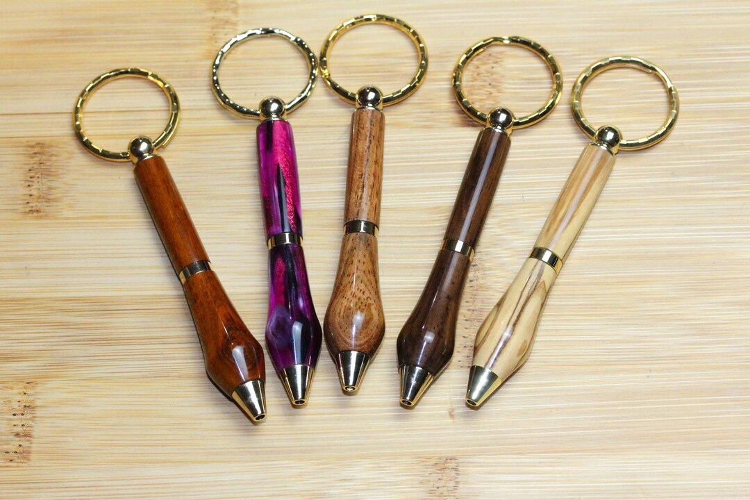Keyring Twist Pens in a Selection of Materials and Finishes - Etsy