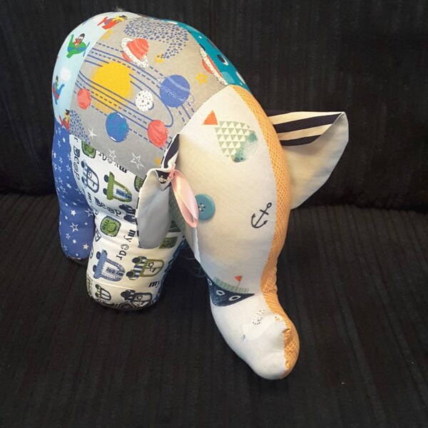 Patchwork Elephant - Etsy UK