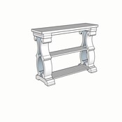 Scroll Console Table DIY Plans - Etsy Canada