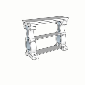Scroll Console Table DIY Plans - Etsy Canada
