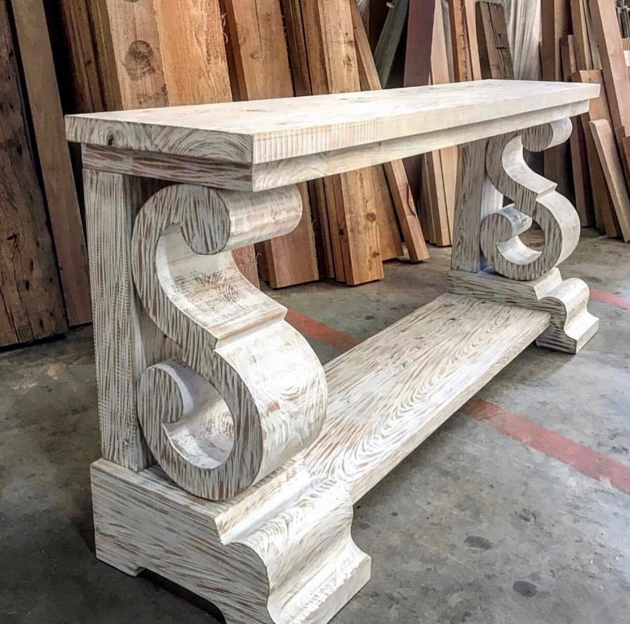 Scroll Console Table DIY Plans - Etsy