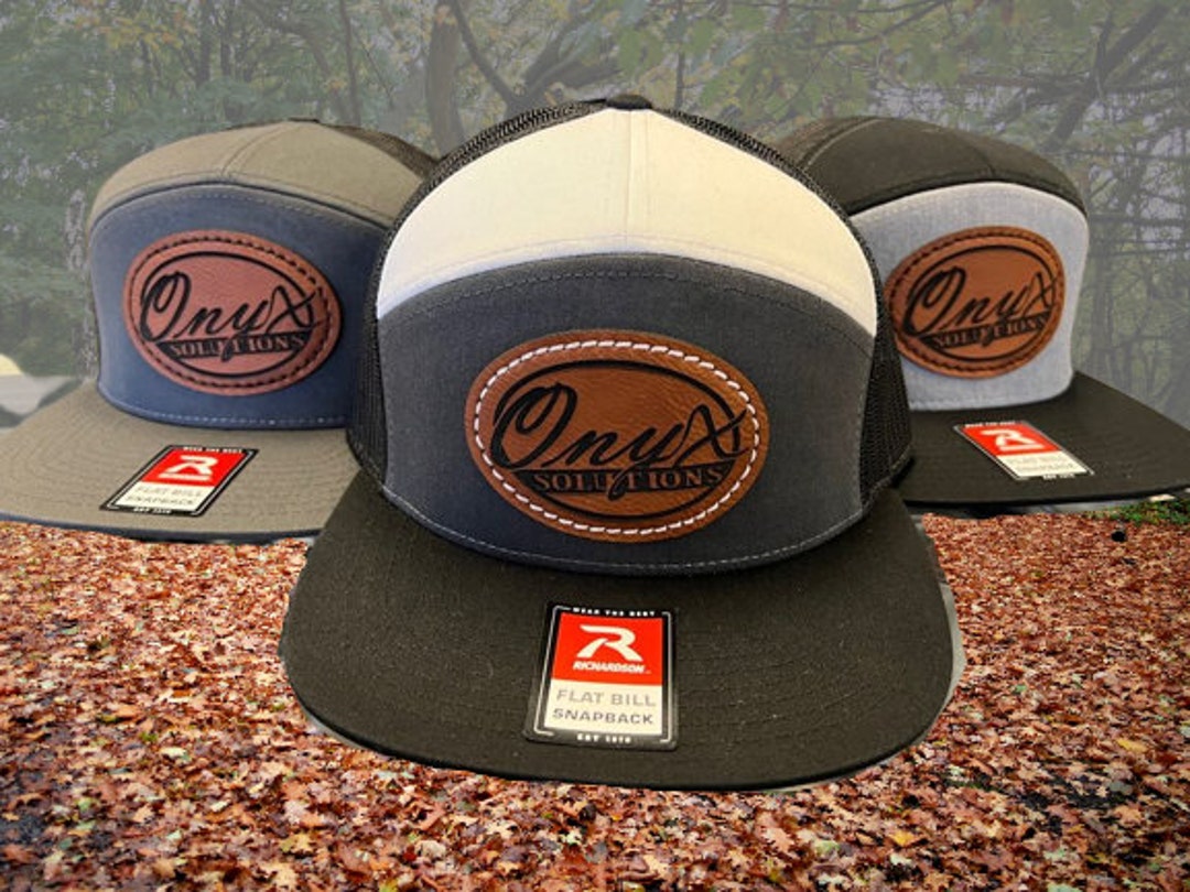 Custom Leatherette Patch Hats - Etsy