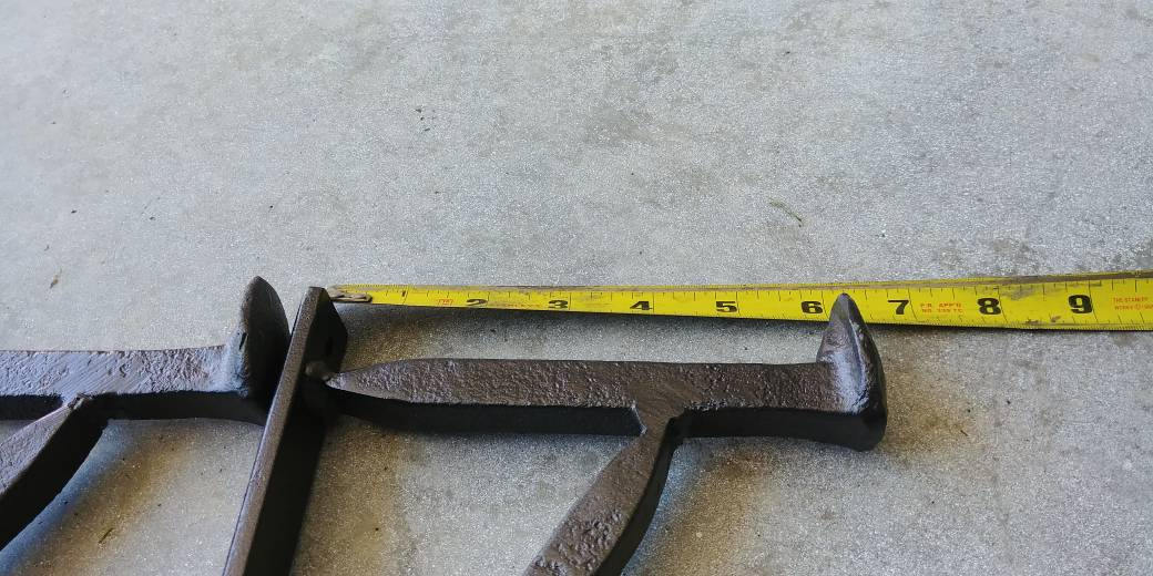 Pair of Railroad spike shelving brackets. Made out of | Etsy