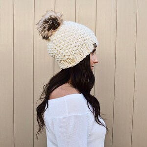 Knitting Pattern, THE PEBBLE BEANIE, Women's Knit Hat, Knit Winter Hat ...