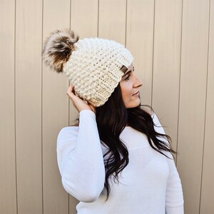 Knitting Pattern, THE PEBBLE BEANIE, Women's Knit Hat, Knit Winter Hat ...