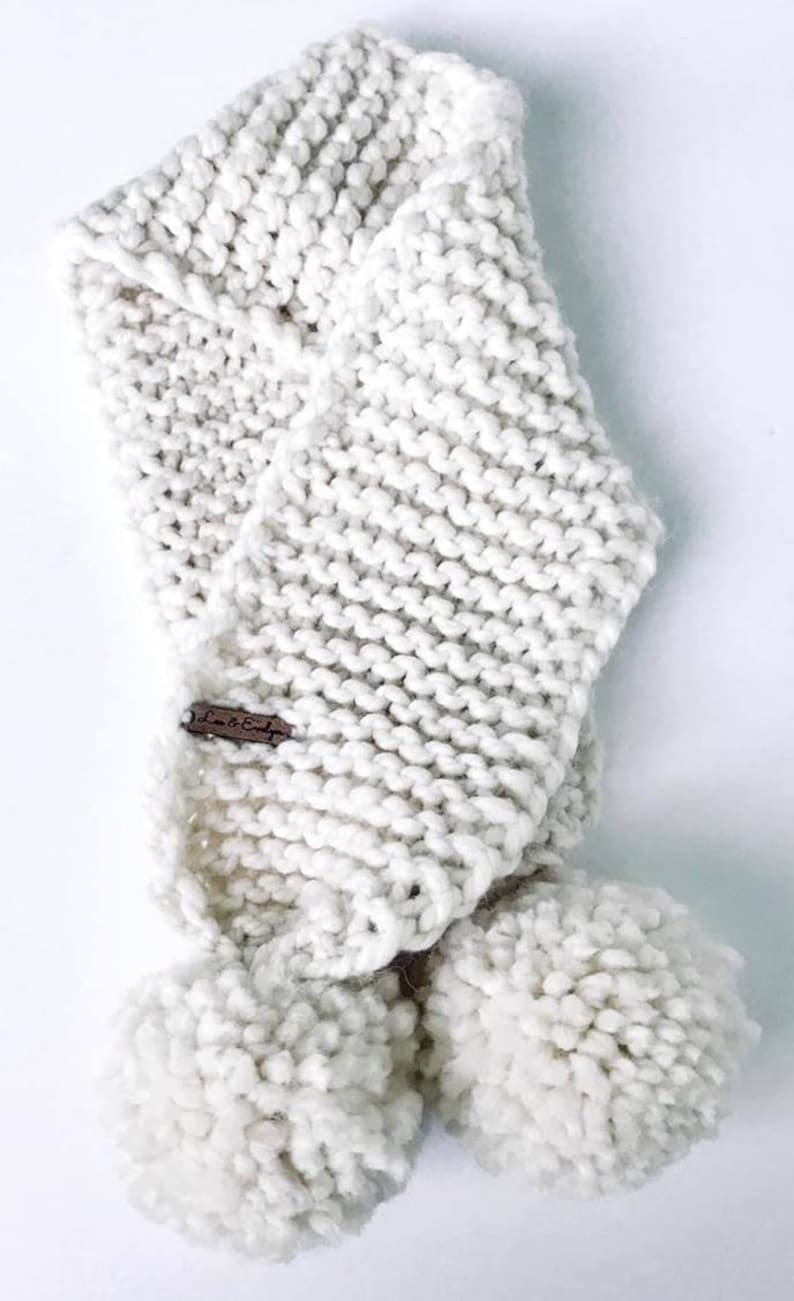 Knitting Pattern, Kids Knit Scarf, Toddler Winter Scarf, Scarf Pattern ...