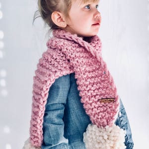 Knitting Pattern, Kids Knit Scarf, Toddler Winter Scarf, Scarf Pattern ...
