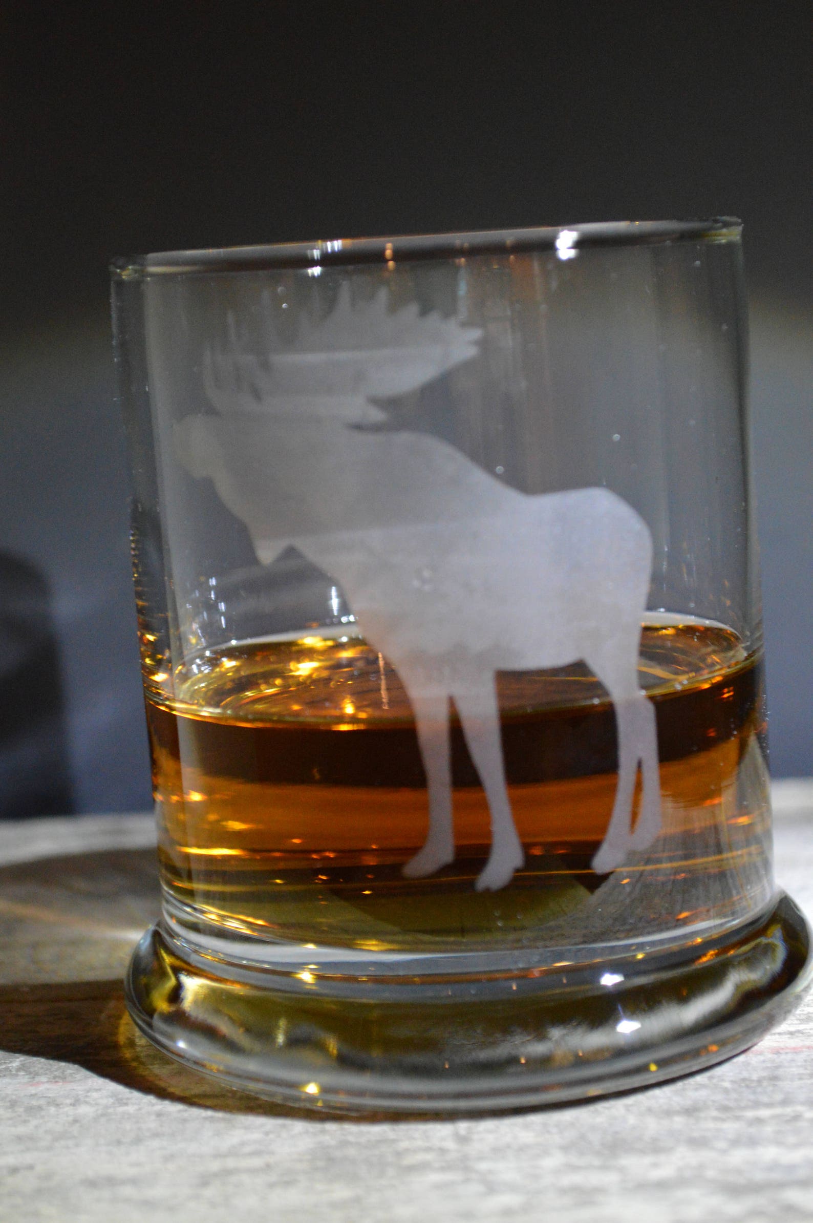 Etched Whisky/tumbler Glass: A Maine Moose Natures Choice! Great Gifts ...