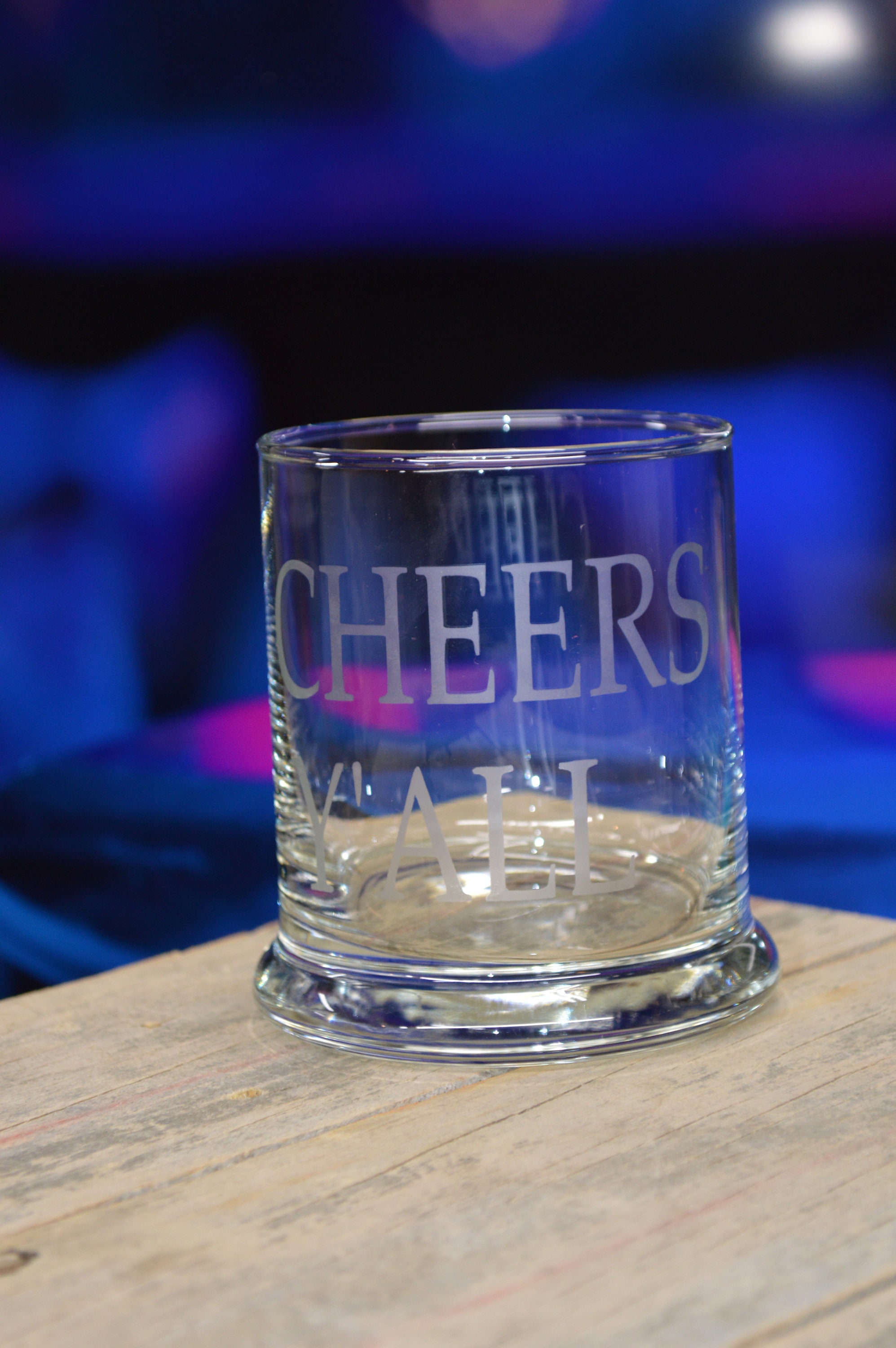 Cheers Y'all whiskey drinking glass popular collections | Etsy