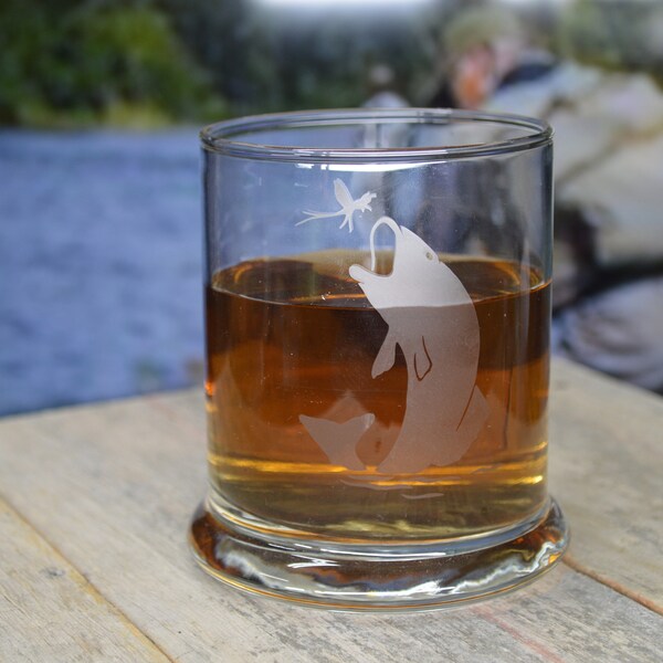 Etched Fish Glasses - Etsy