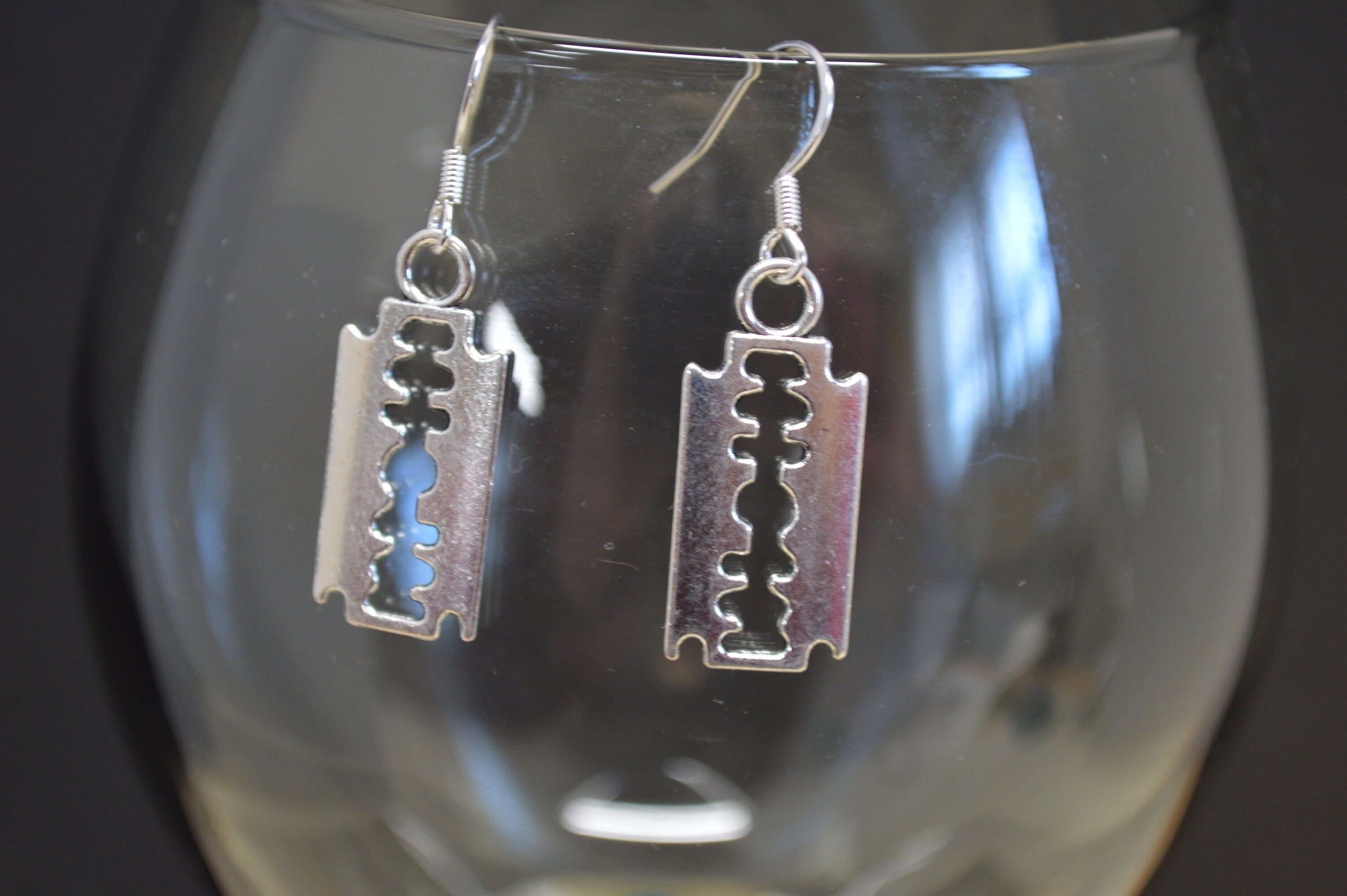 Earrings Peaky Blinders Razor Blade T.v.series Netflix Popular - Etsy