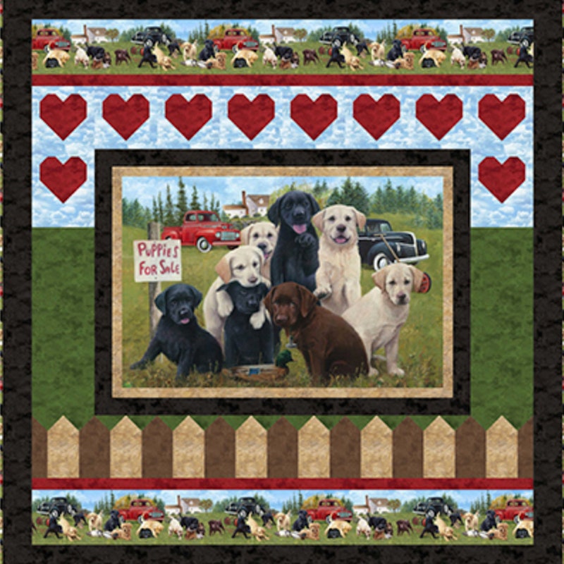 Lab Quilt Panel - Etsy